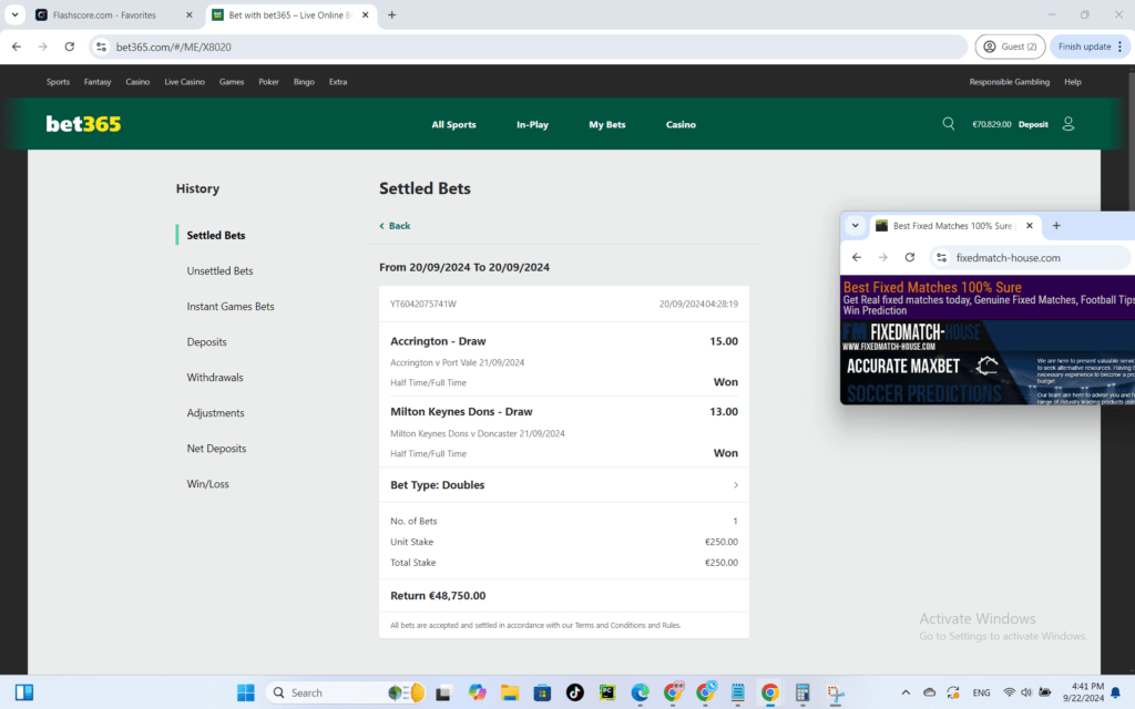 Best Fixed Matches 100% Sure | Real Fixed Games